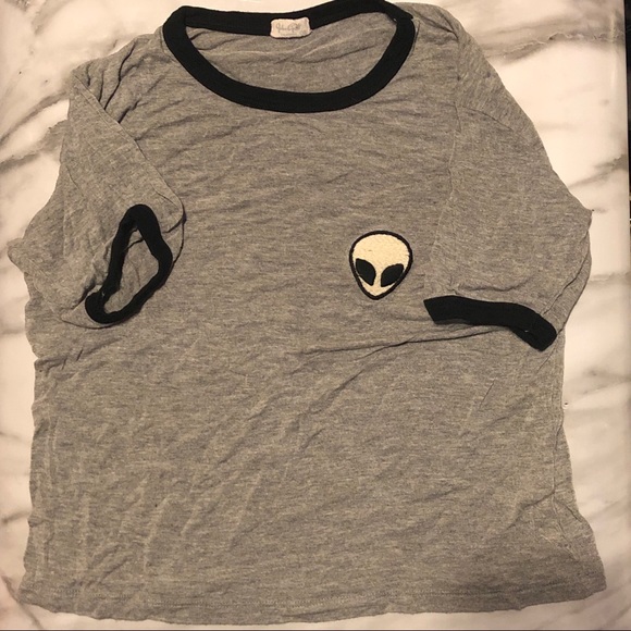 Brandy Melville | Tops | Brandy Melville Alien Tshirt | Poshmark